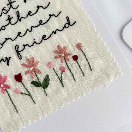 Hand Embroidery Card – Stitch Ambition